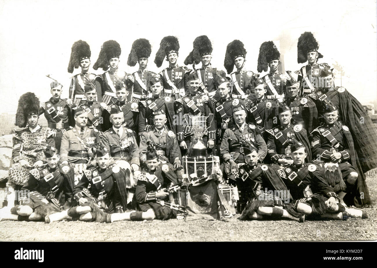 A historical image of the 91st Highlanders in Hamilton, Ontario, Canada ...