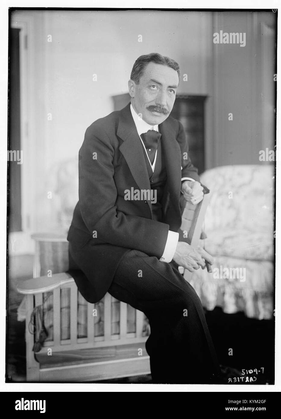 A historical photograph of a Cartier item, captured by the Library of ...