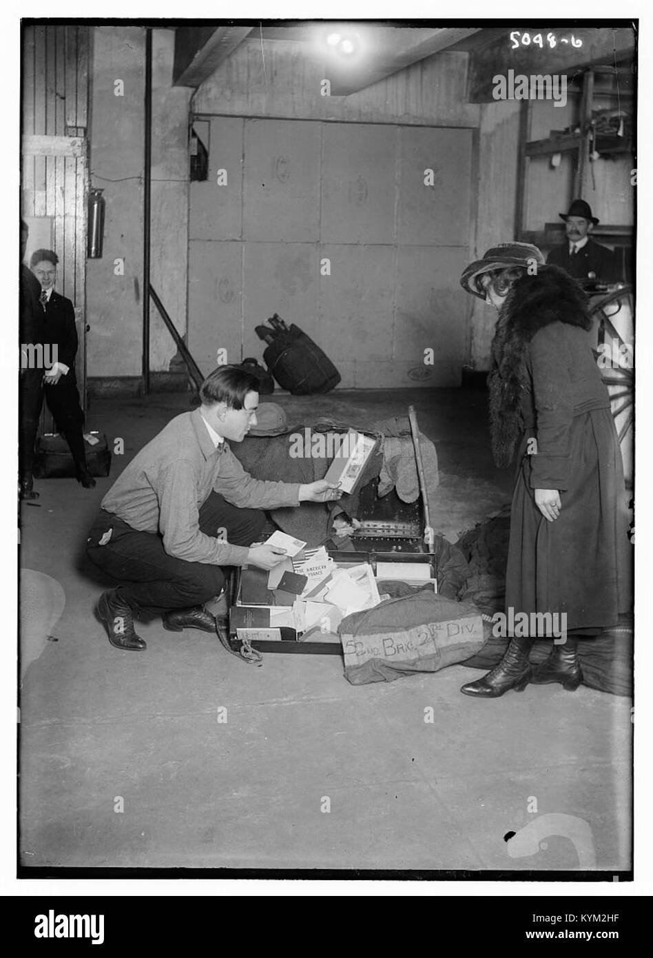A historical photograph featuring members of the 52nd Brigade, 25th ...