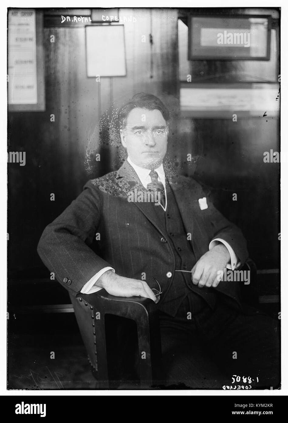 A historical photograph of Dr. Royal Copeland, captured as part of the ...