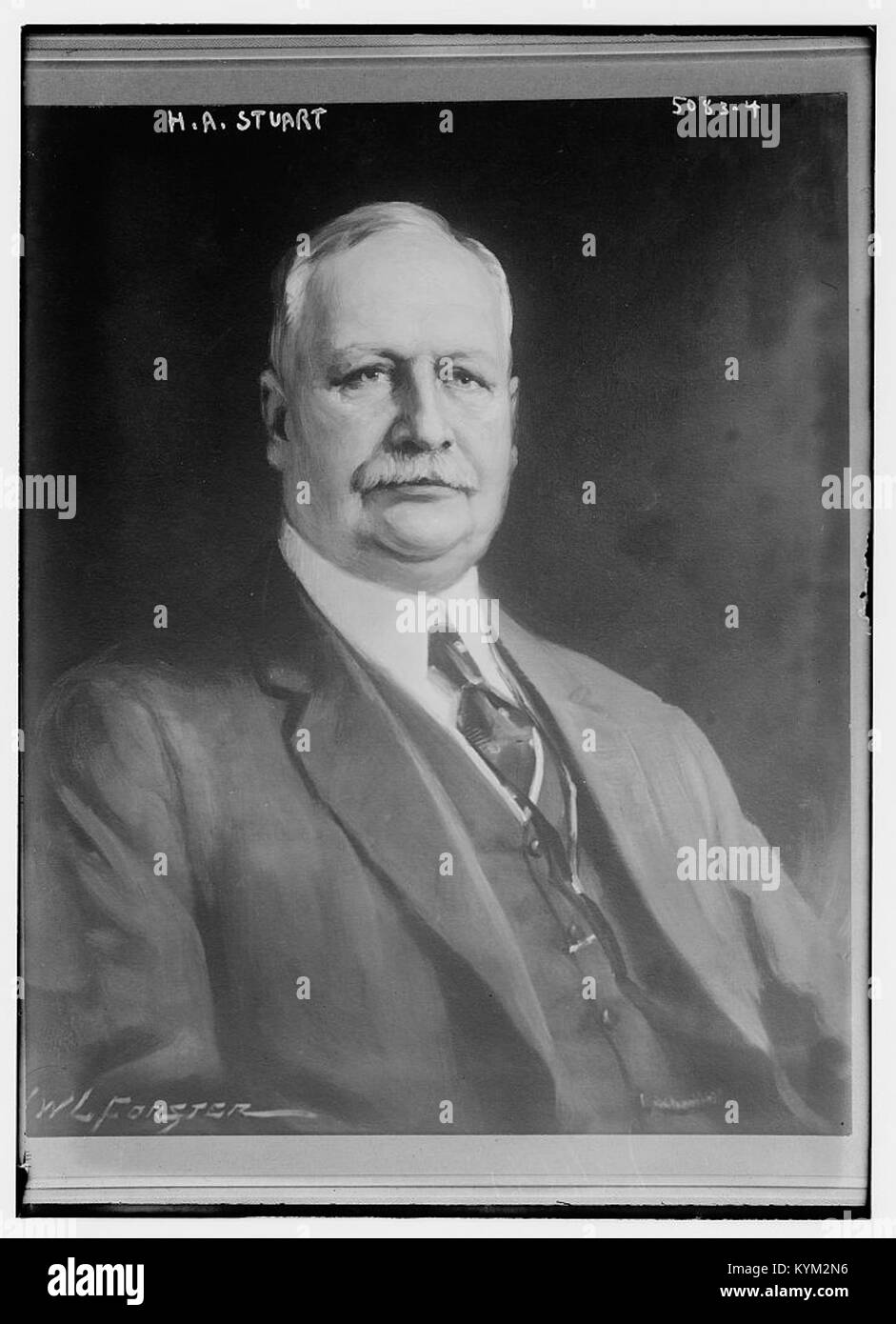 A historic image of HA Stuart, possibly taken in Cheyenne, capturing a ...