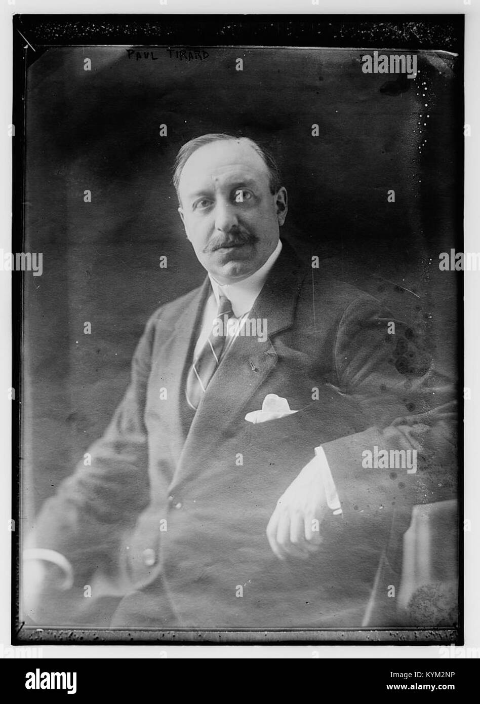 A historical photograph of Paul Tirard, capturing a key moment in his ...