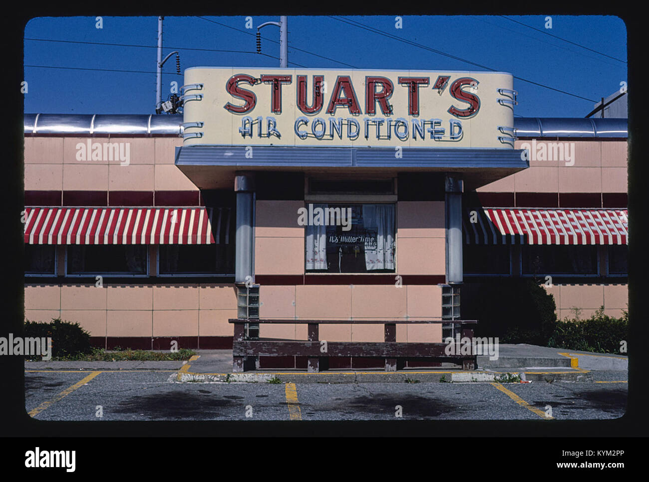 A photograph of Stuart's Restaurant, located along Route 12 in ...