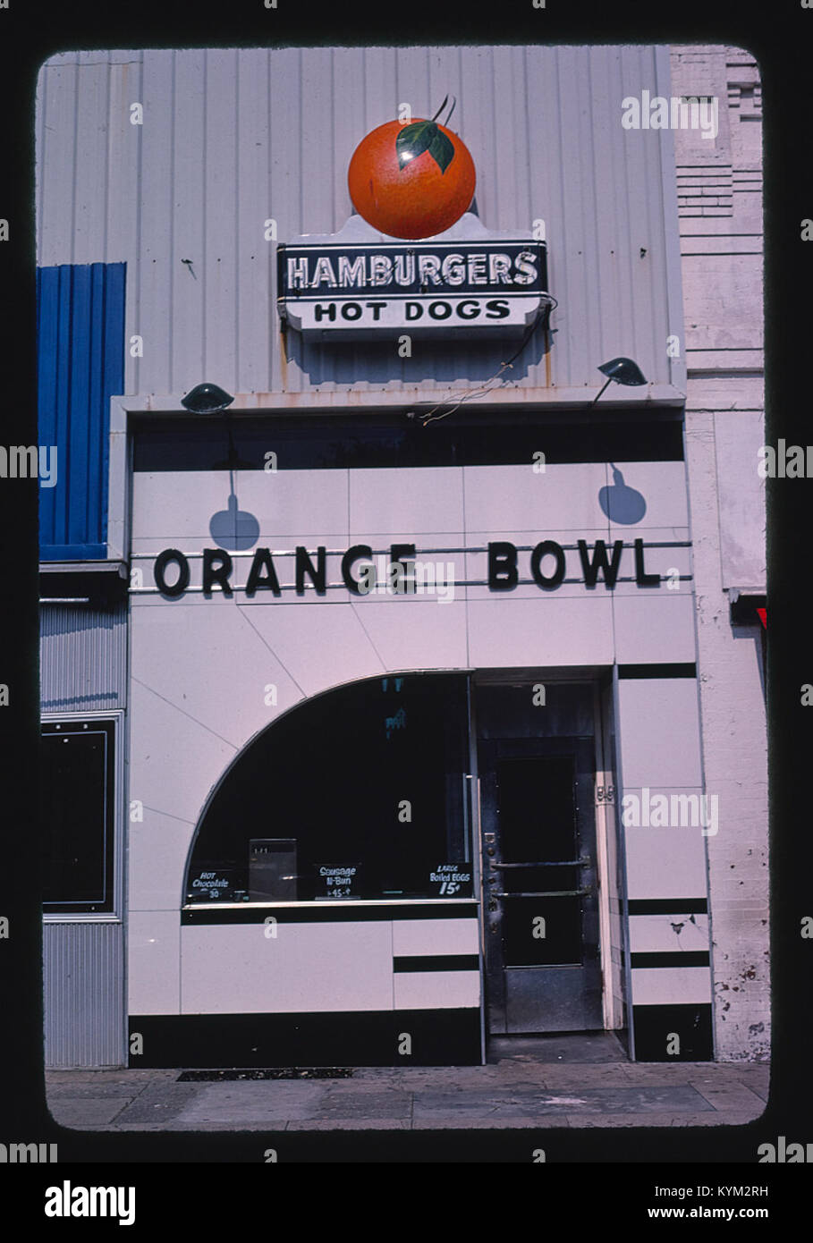 A vintage photograph of the Orange Bowl Restaurant located at 1037 ...