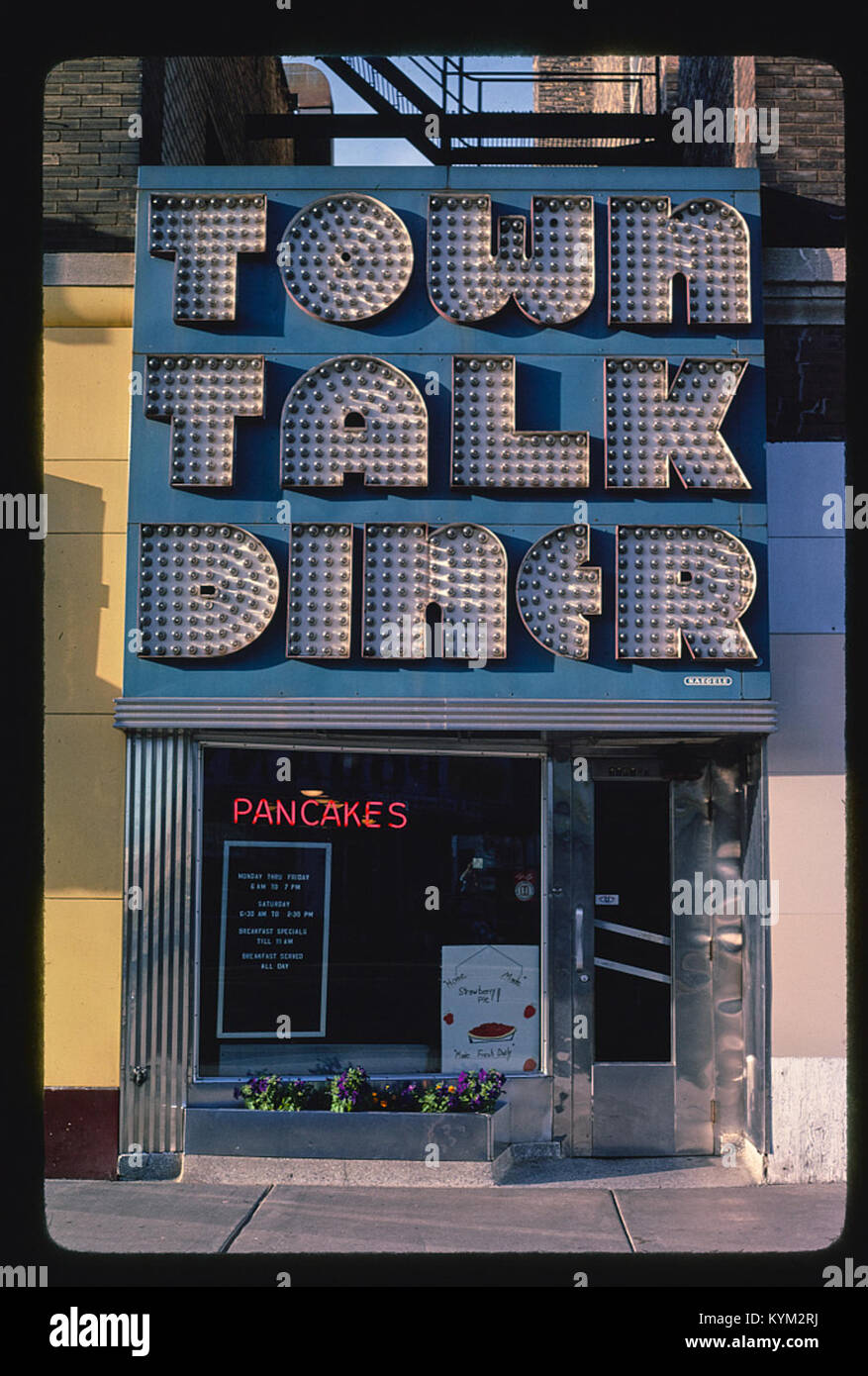 A historic photograph of the Town Talk Diner located on Lake Street in ...