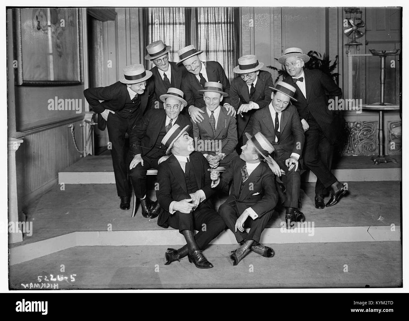 This historic photograph from the Library of Congress features a scene ...