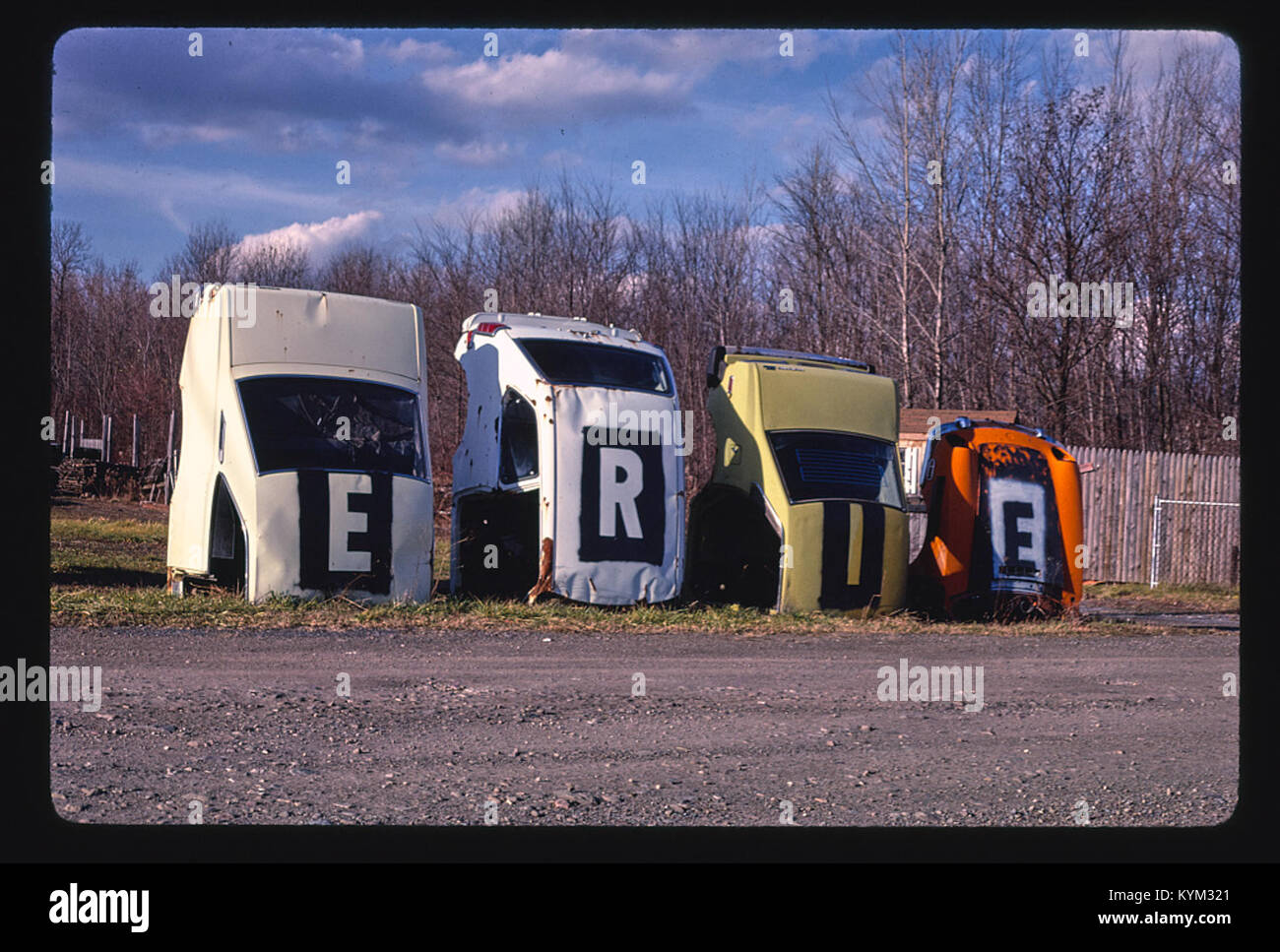 Erie Foreign Car Parts multi-statue sign, angle 1, Mohawk Street ...