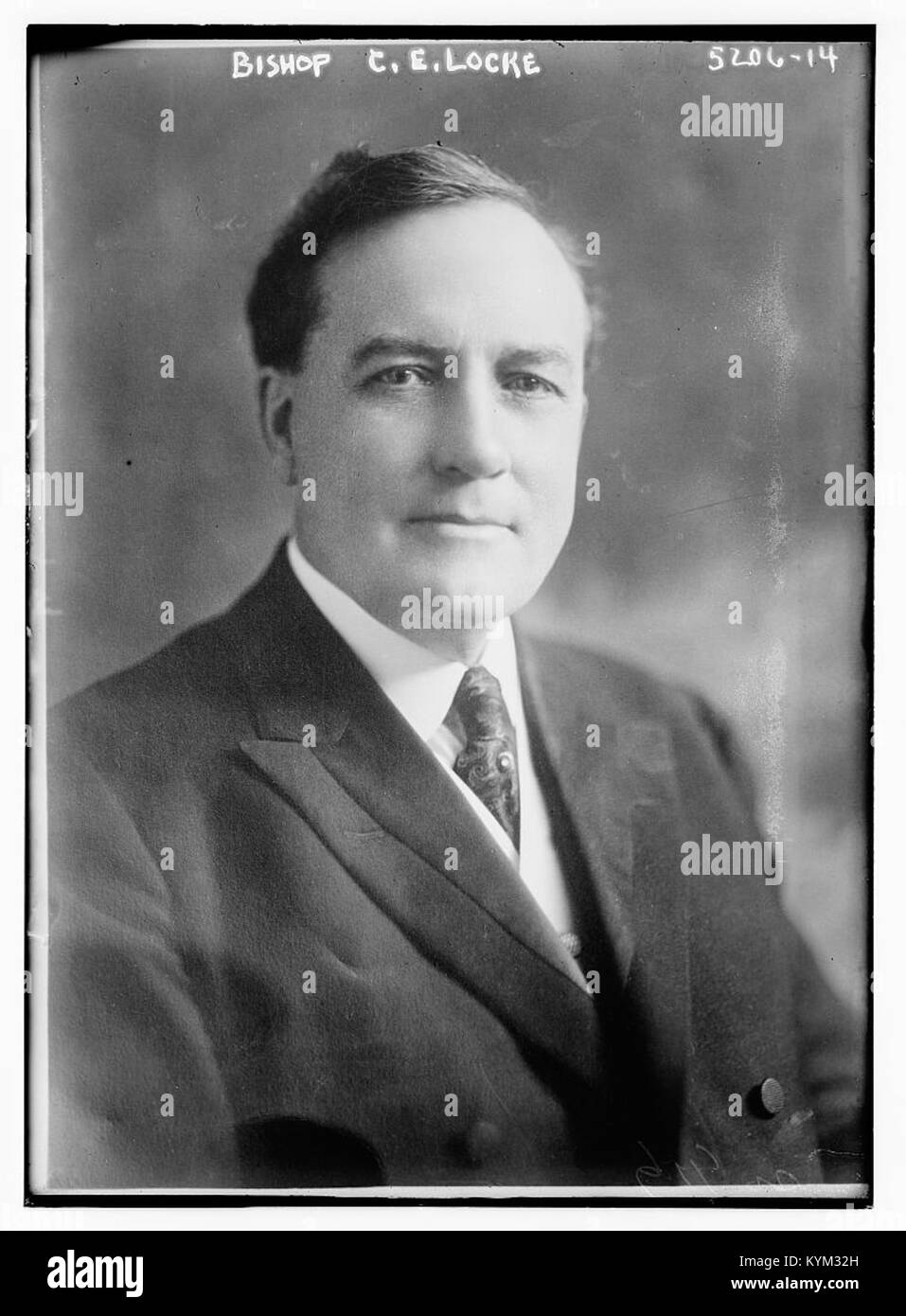 A historical portrait of Bishop CE Locke, captured by the Library of ...