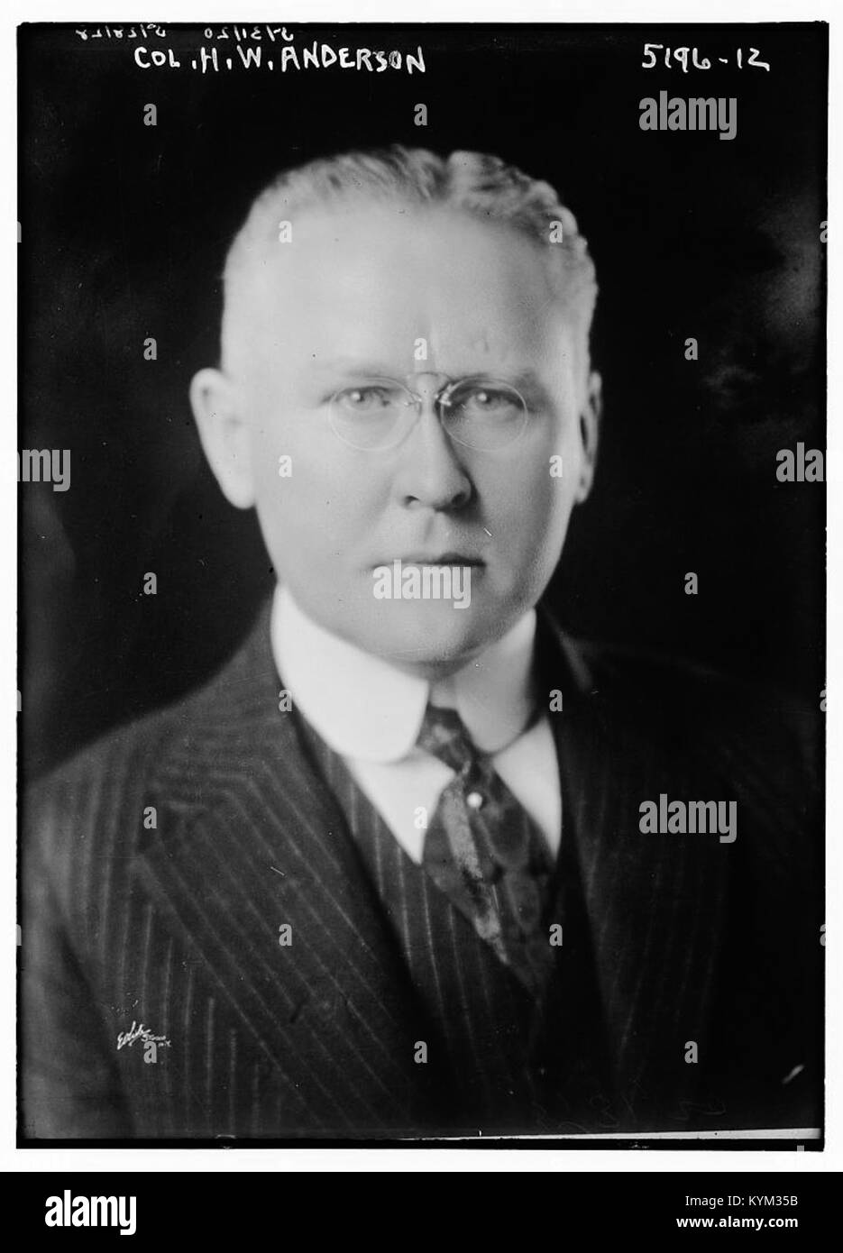 Photograph of Col. HW Anderson, showcasing his leadership role and ...