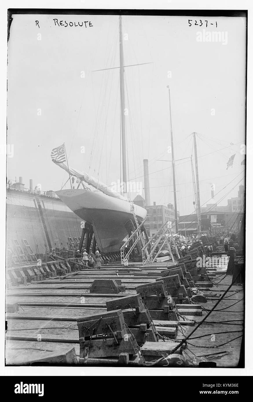 This image features the RESOLUTE ship, captured in a historical setting ...