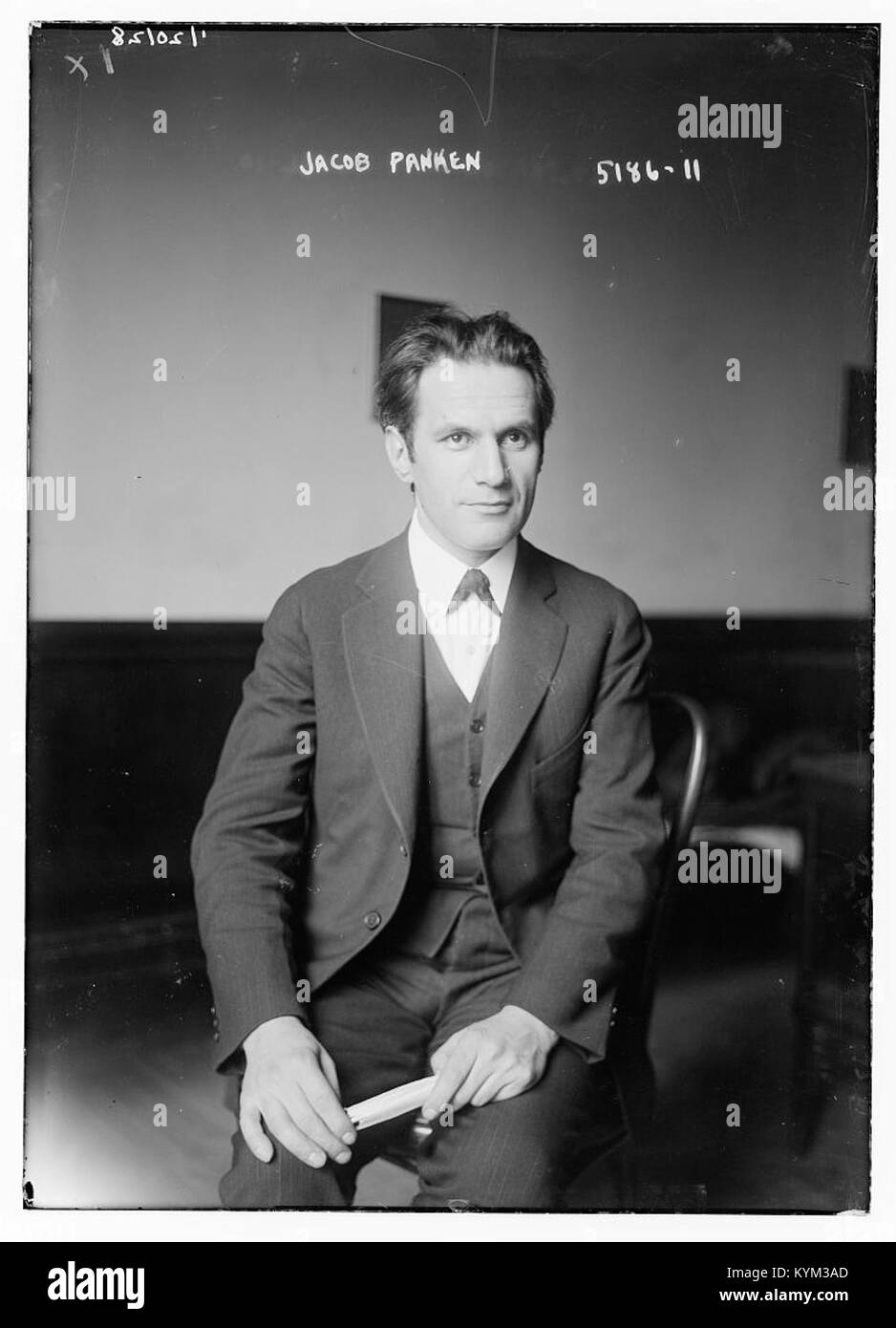 A historical illustration of Jacob Panken, a figure from the early 20th ...