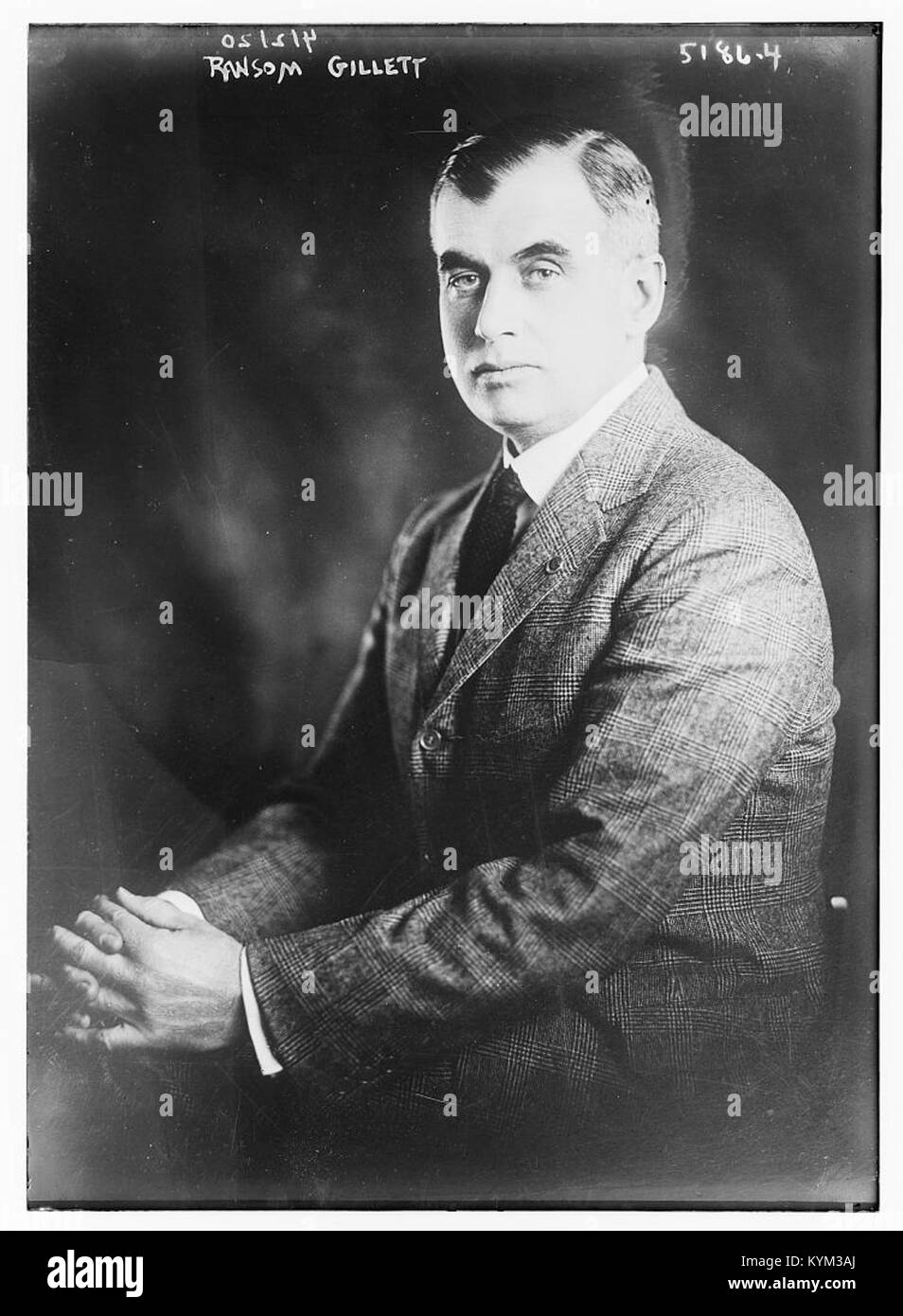 A photograph of Ransom Gillett, captured by the Library of Congress ...