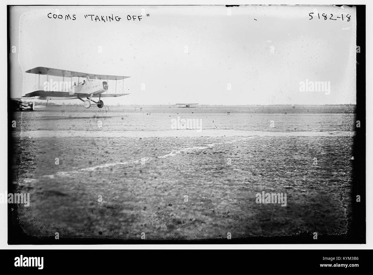A historic image of Coombs, also referred to as Cooms, taking off ...