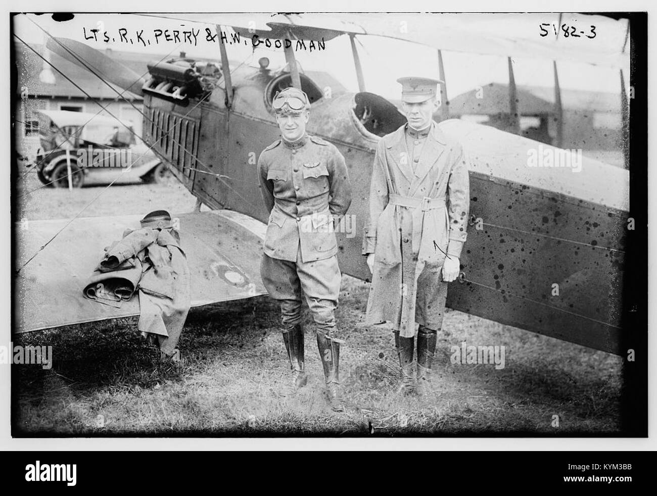 A historic portrait of Lts. RK Perry & HW Goodman, captured by the ...