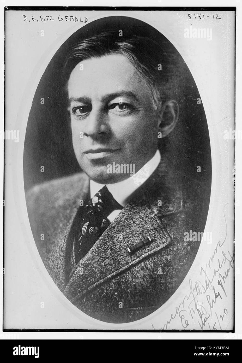 A historic photograph of the DE Fitzgerald, possibly a ship or vehicle ...