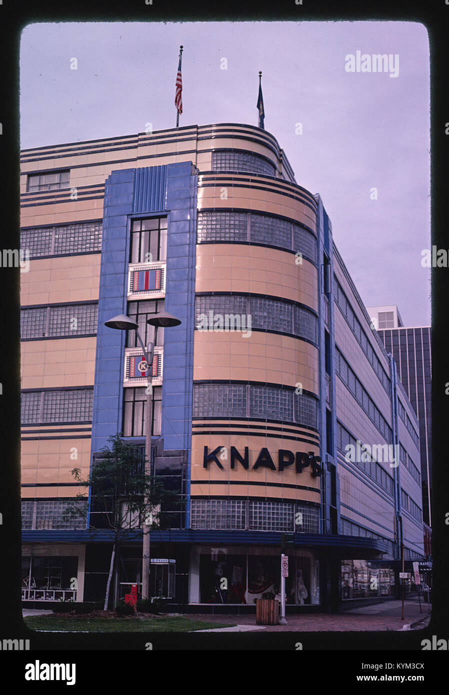 A corner view of Knapp's Department Store on Washington Street in ...