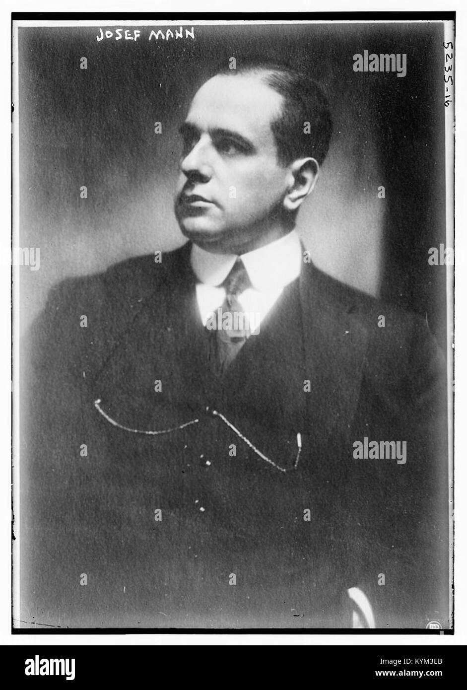 Historical photograph of Josef Mann, showcasing his role in early 20th ...