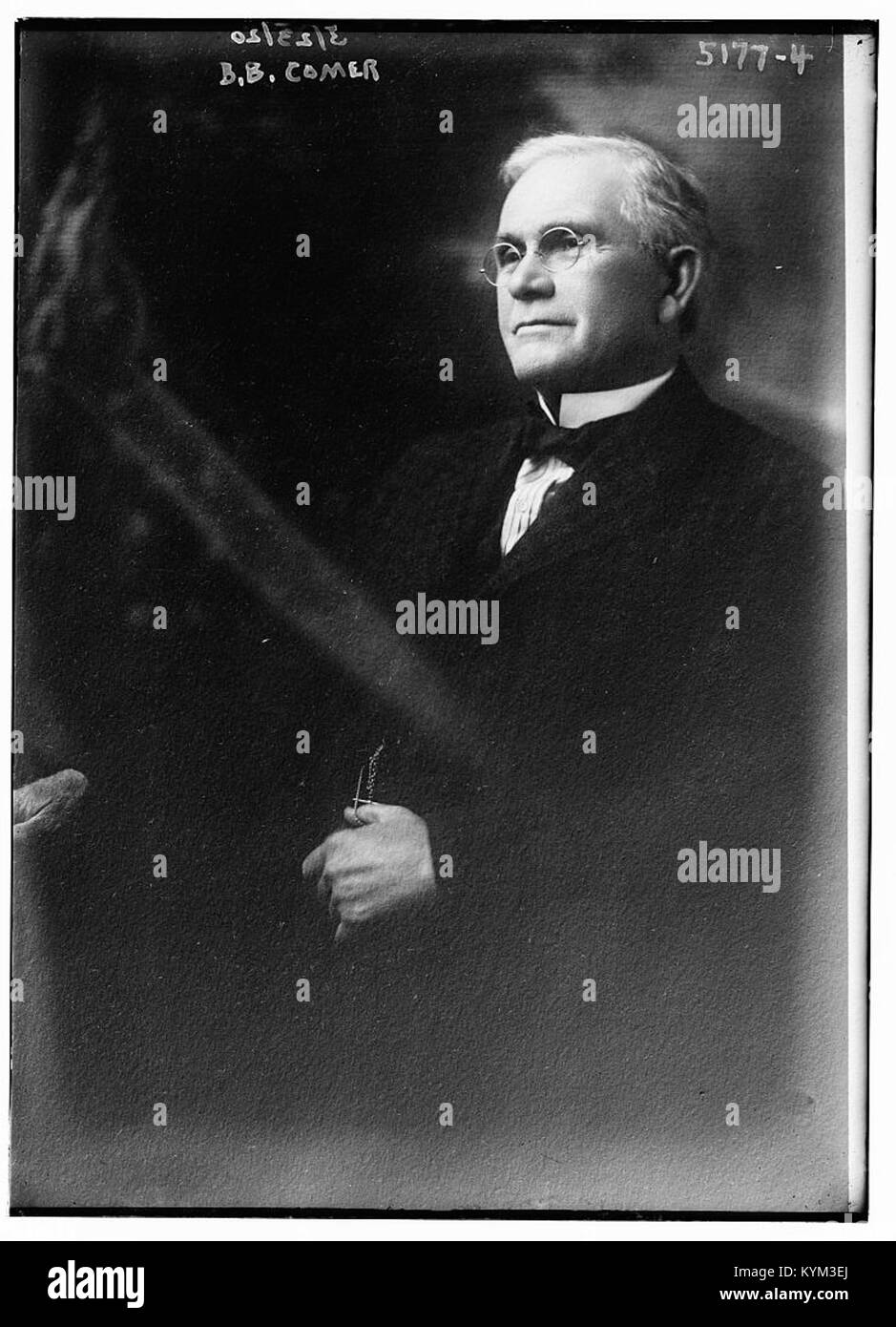 A historical illustration of B.B. Comer, the 34th Governor of Alabama ...