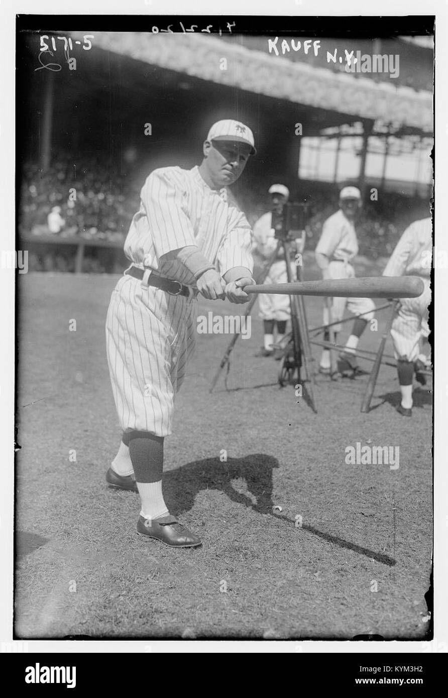 A vintage photograph of Benny Kauff, a baseball player from New York ...