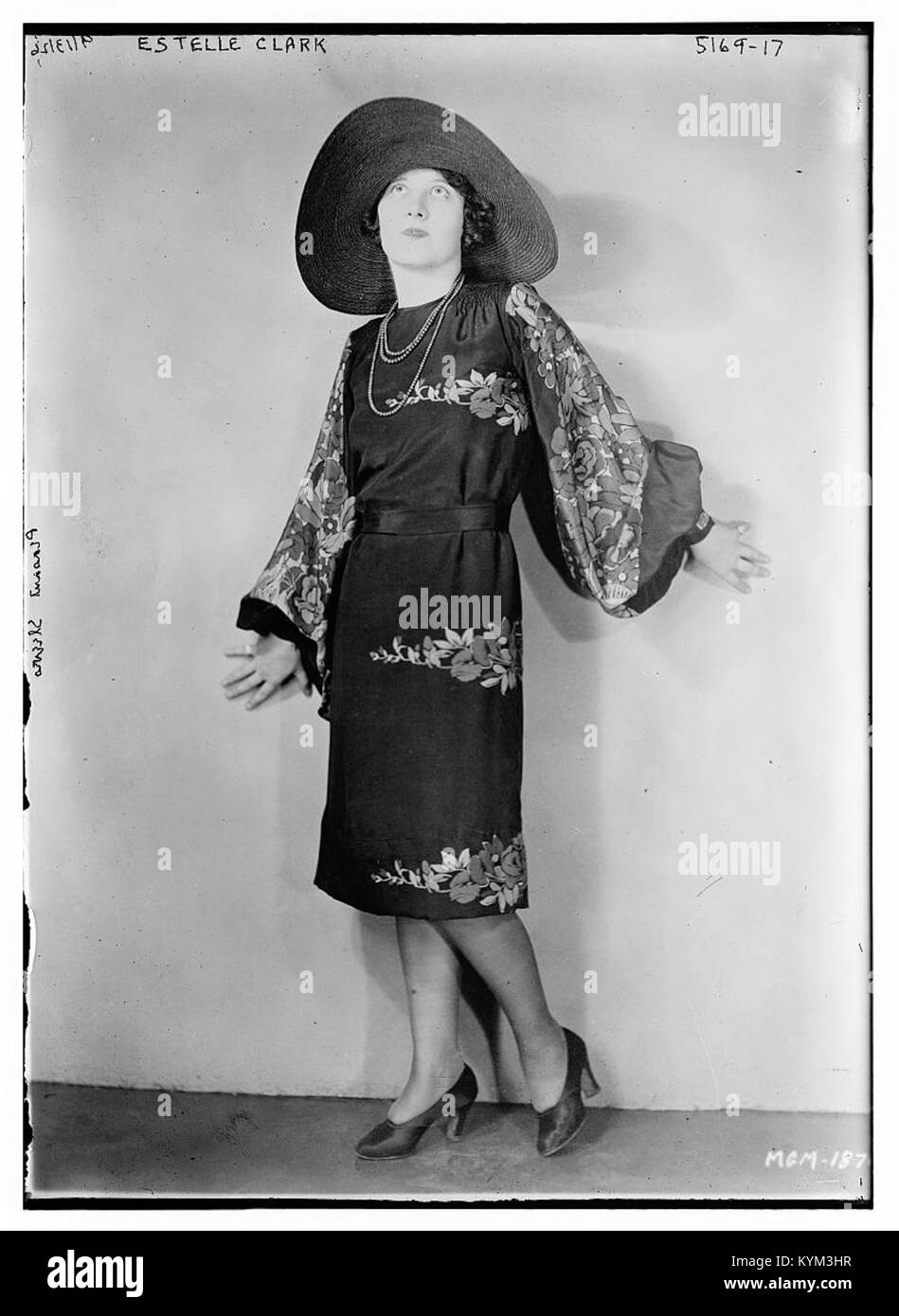 A vintage image of Estelle Clark, part of a historical collection from ...