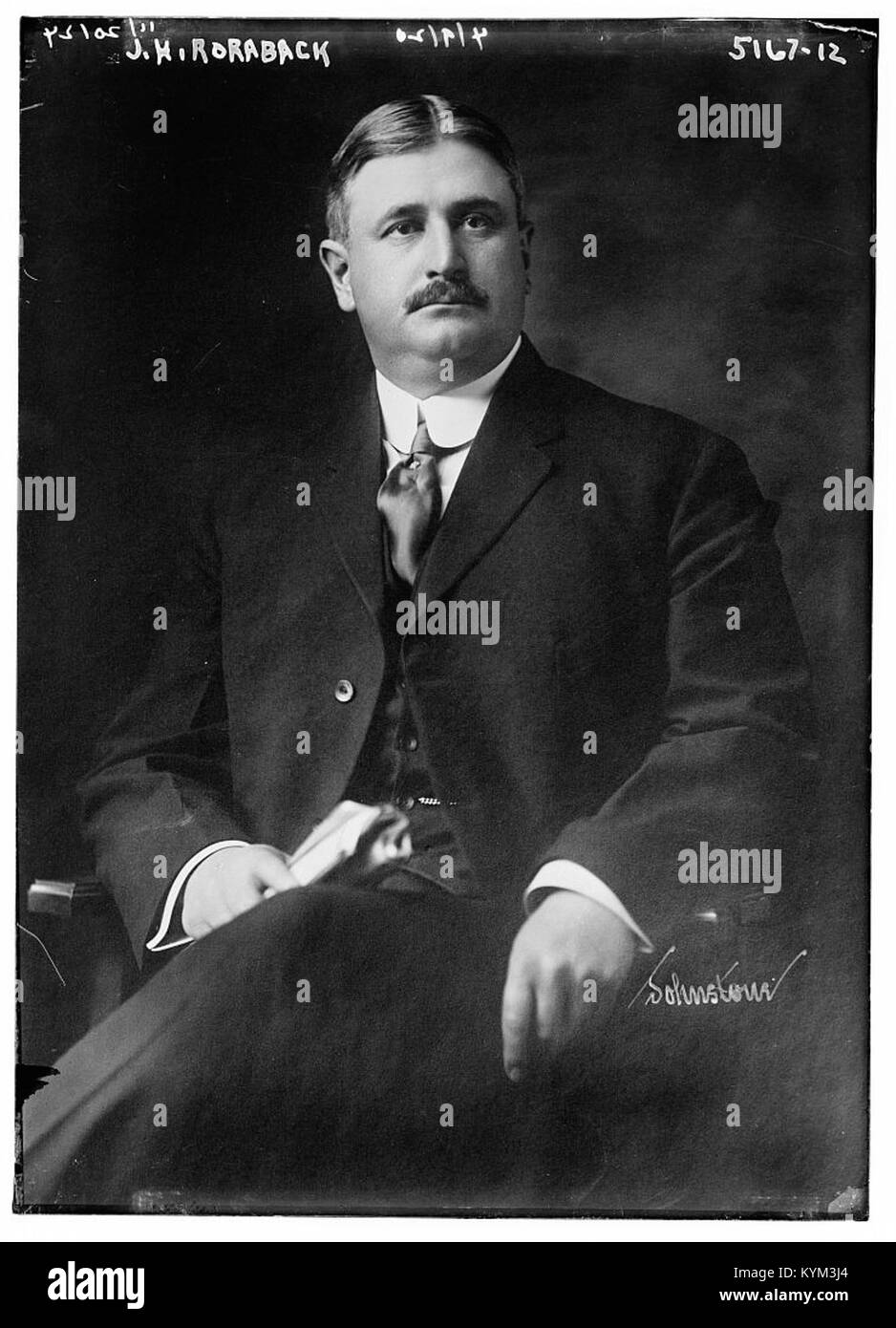 A historical photograph from the Library of Congress (LOC), showing J.H ...