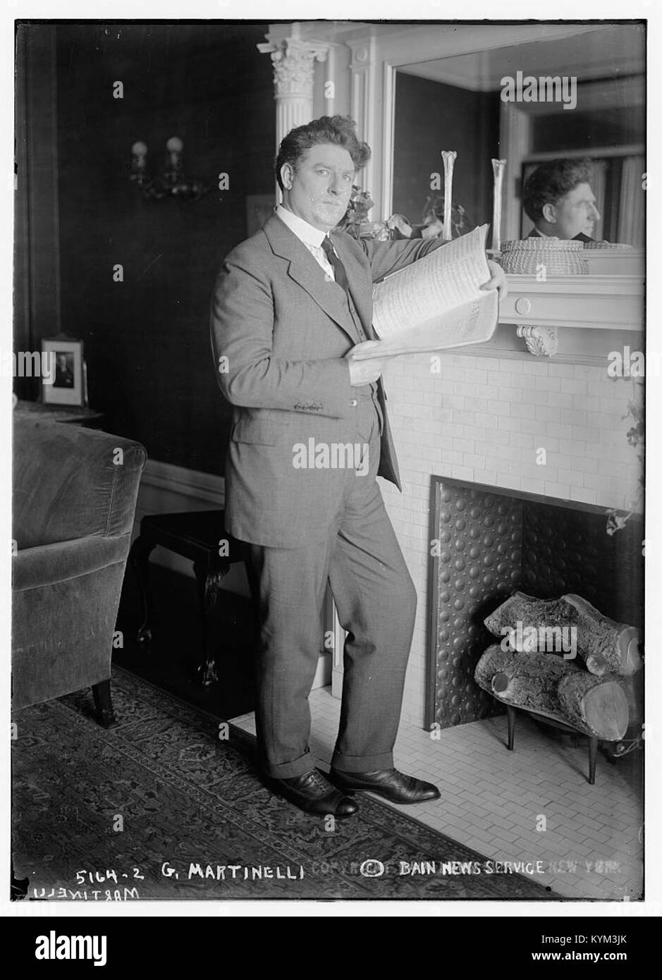 A historic photograph of G. Martinelli, captured as part of the Library ...