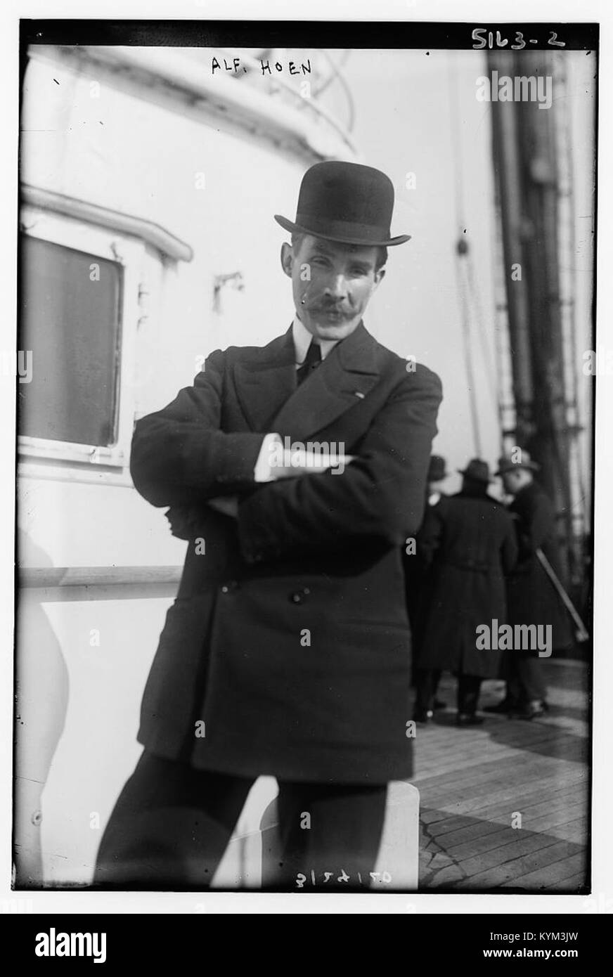 This historical image features Alf Hoen, captured in Cheyenne and ...