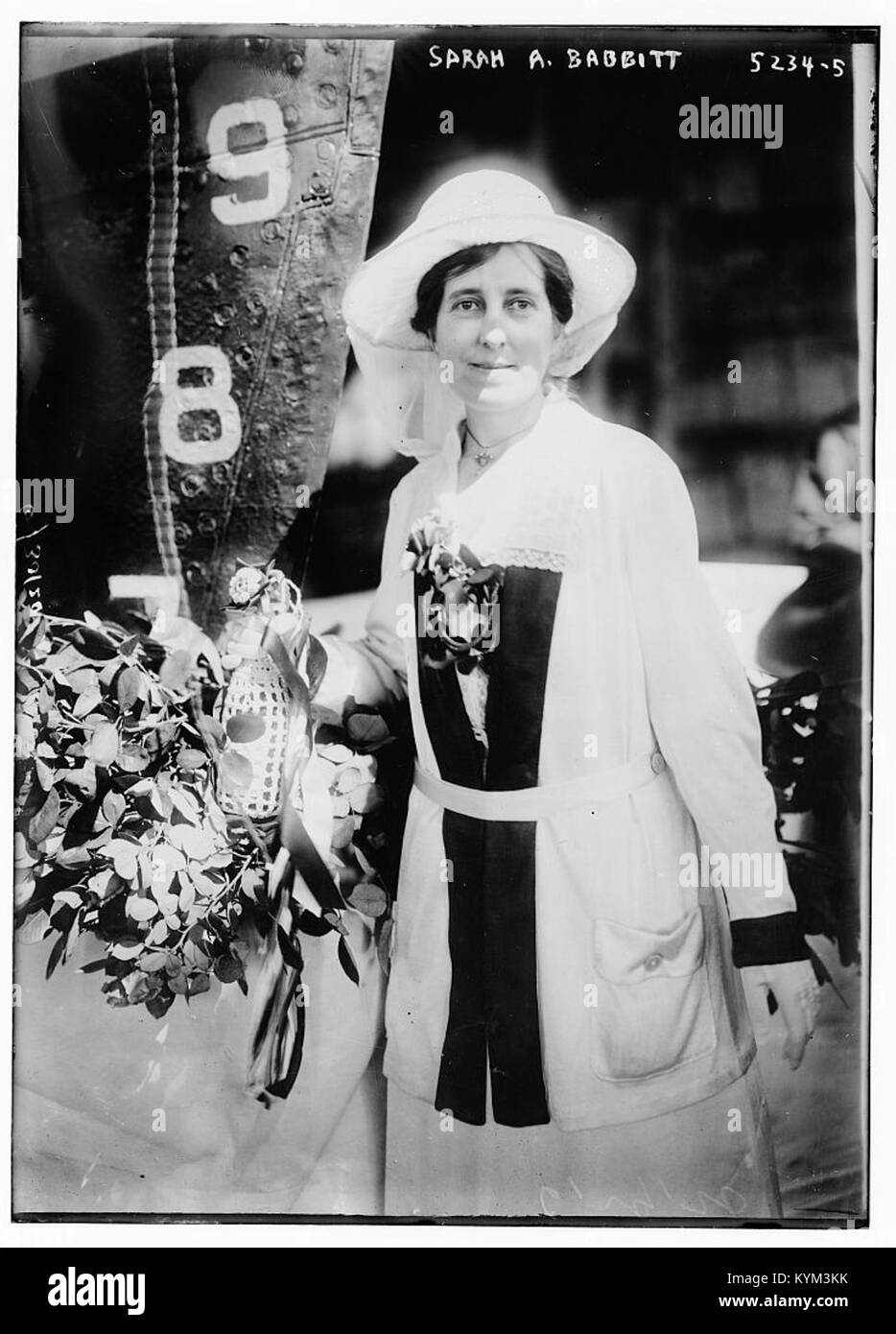 Sarah A. Babbitt, a historical figure, depicted in an archival image ...