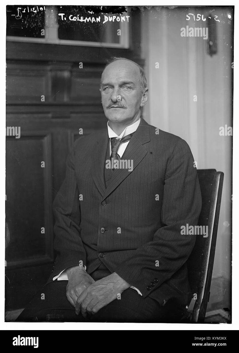 An image of T. Coleman Dupont, capturing his portrait in a historical ...