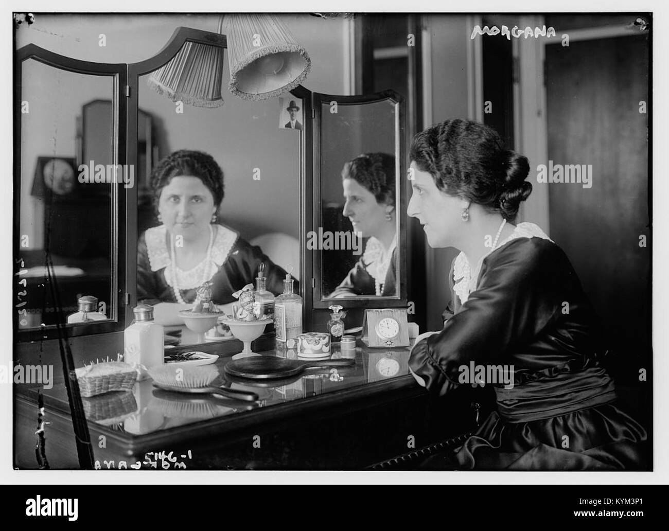 Photograph of Morgana, captured as a vintage portrait in the Library of ...