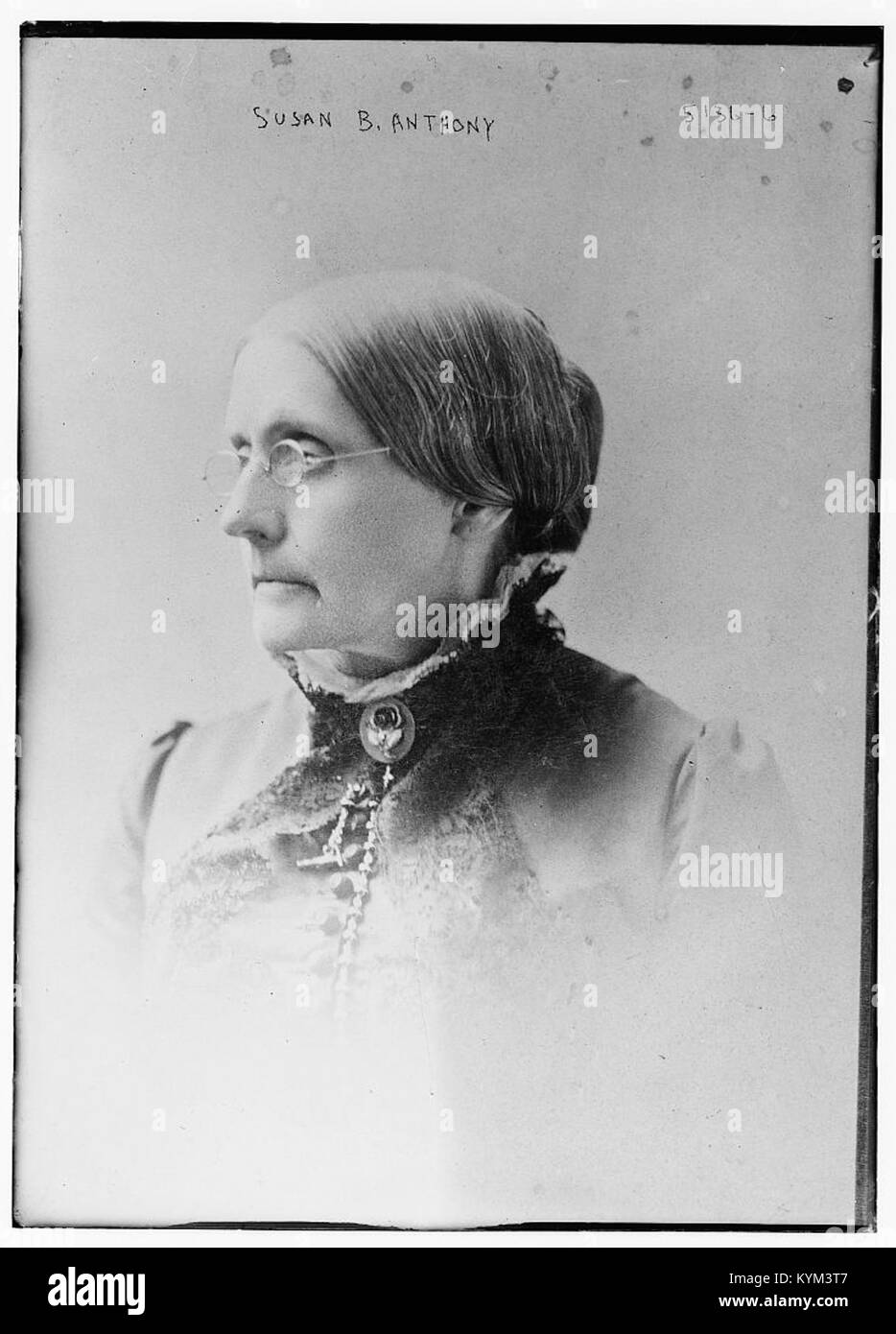 A historic portrait of Susan B. Anthony, a prominent figure in the ...