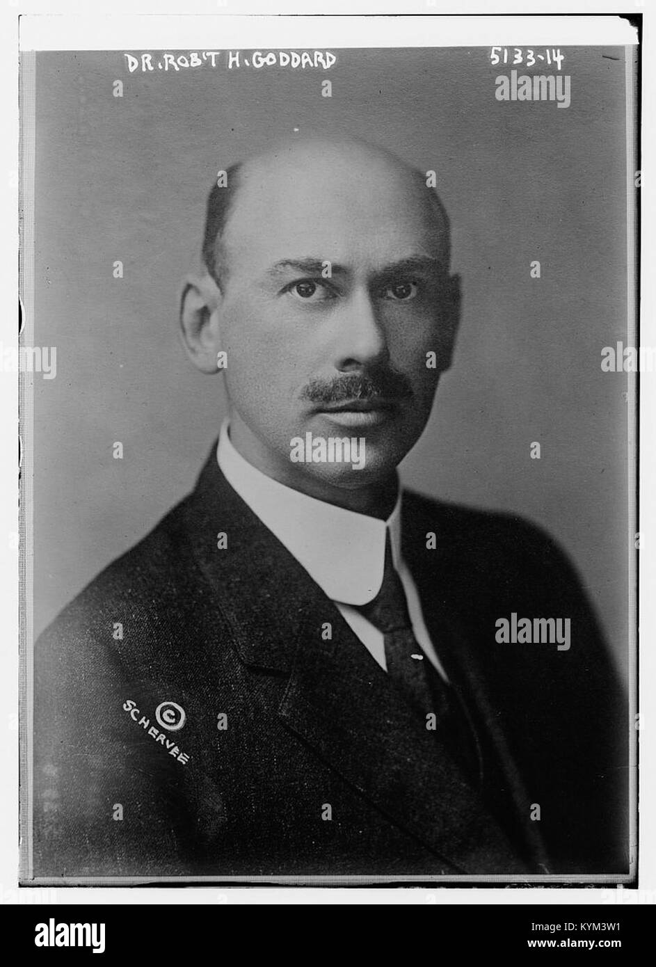 Portrait of Dr. Robert H. Goddard, an important figure in the history ...