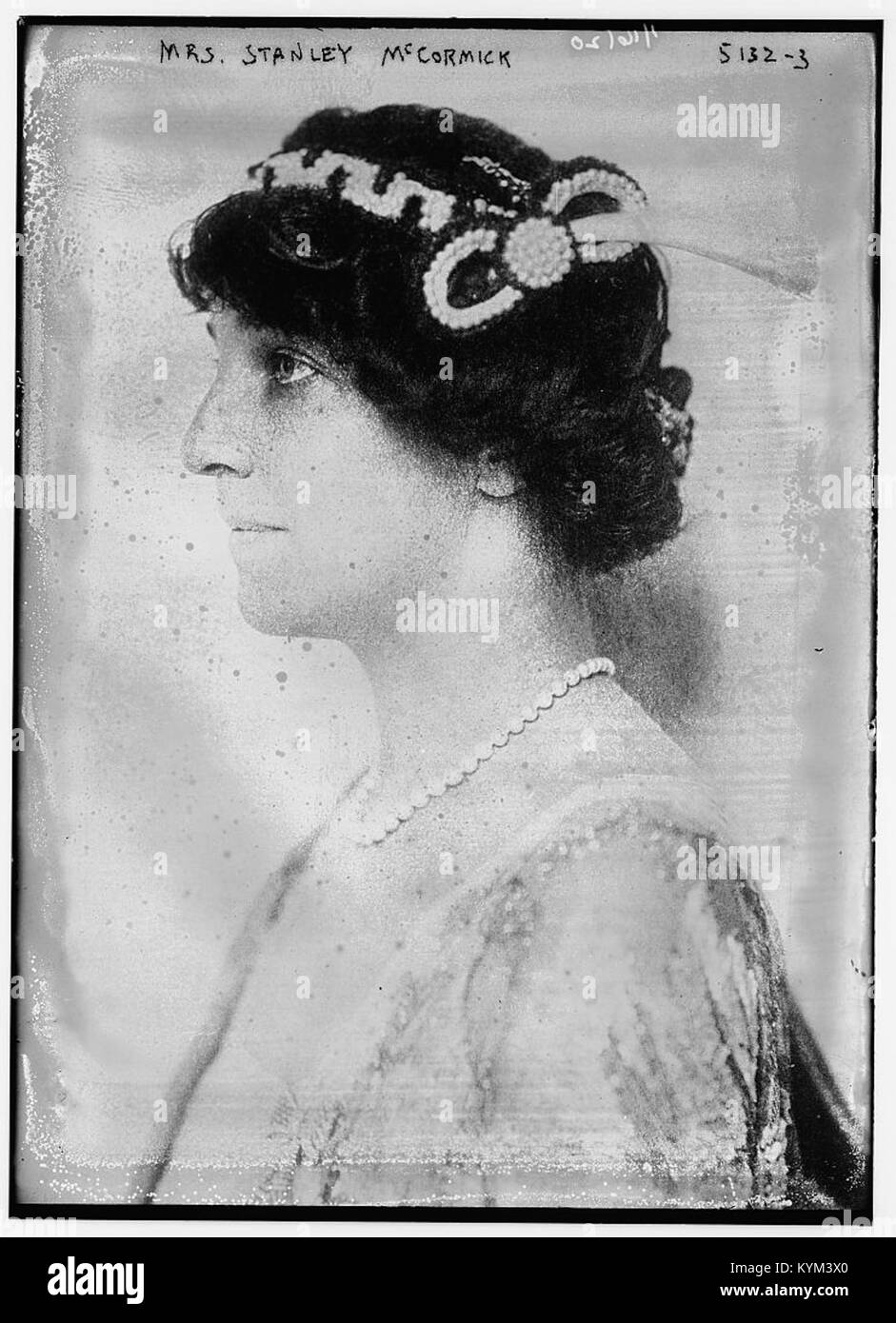 Portrait of Mrs. Stanley McCormick, an early 20th-century socialite, as ...