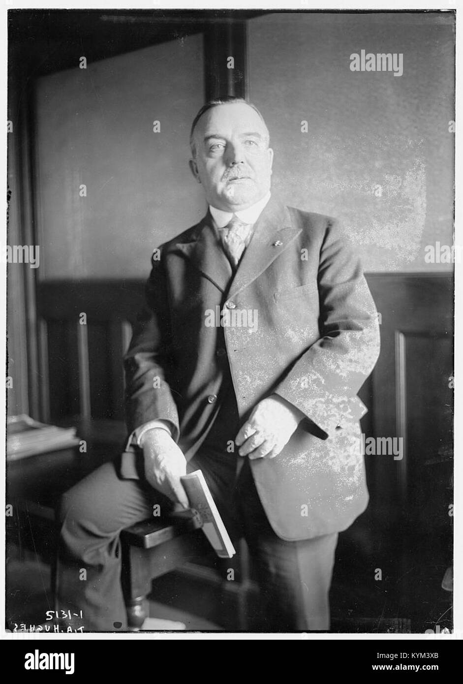 Portrait of TA Hughes, identified as a historical figure in the Library ...