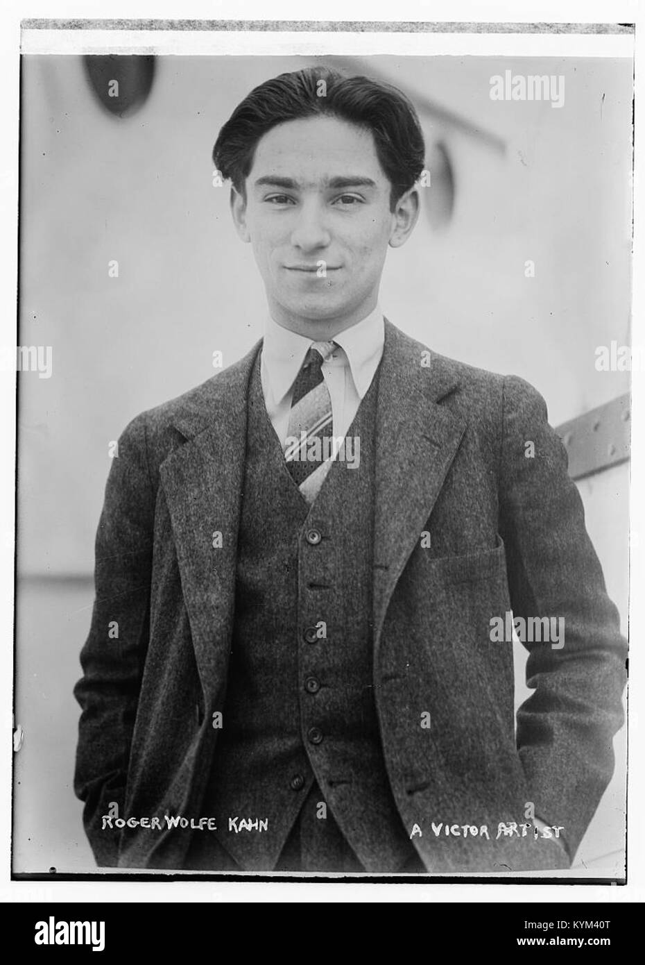 A historical illustration of Roger Wolfe Kahn, an artist and notable ...