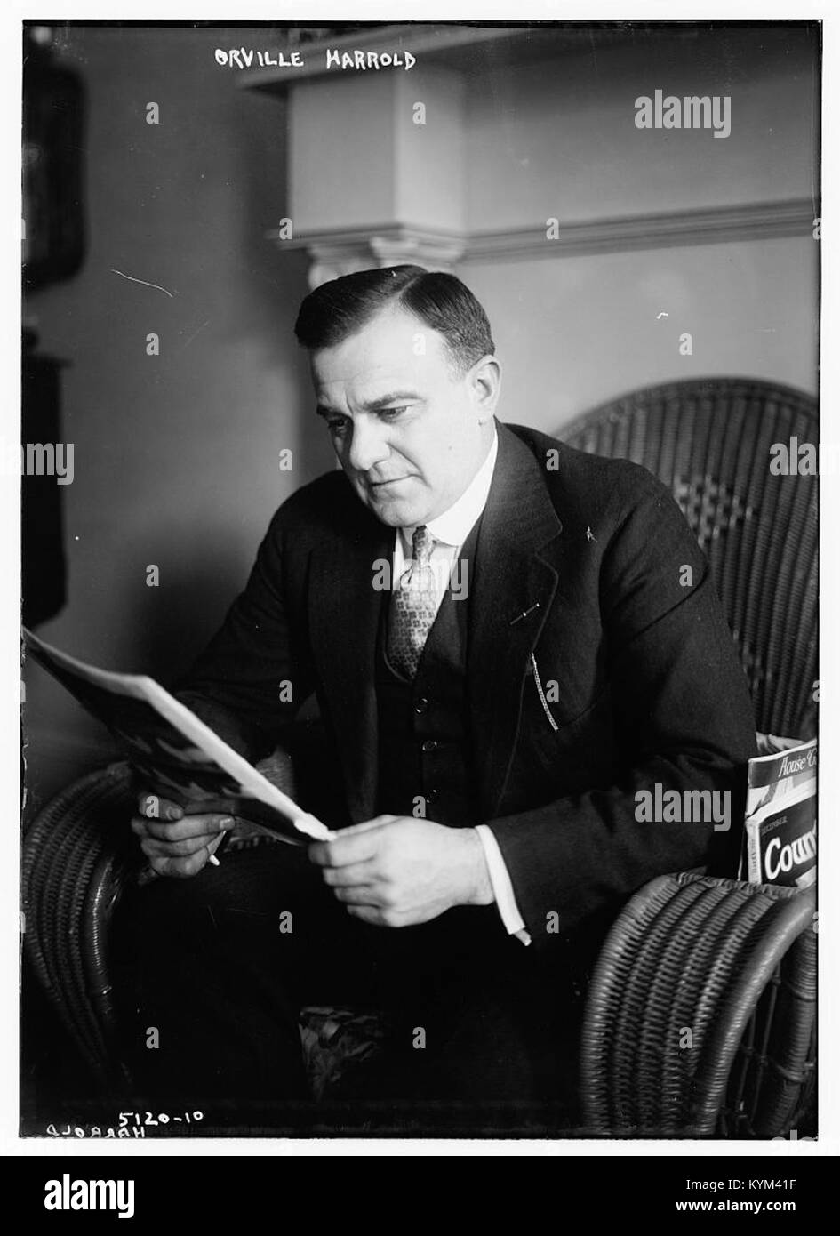 A vintage photograph of Orville Harrold, an American baritone and ...