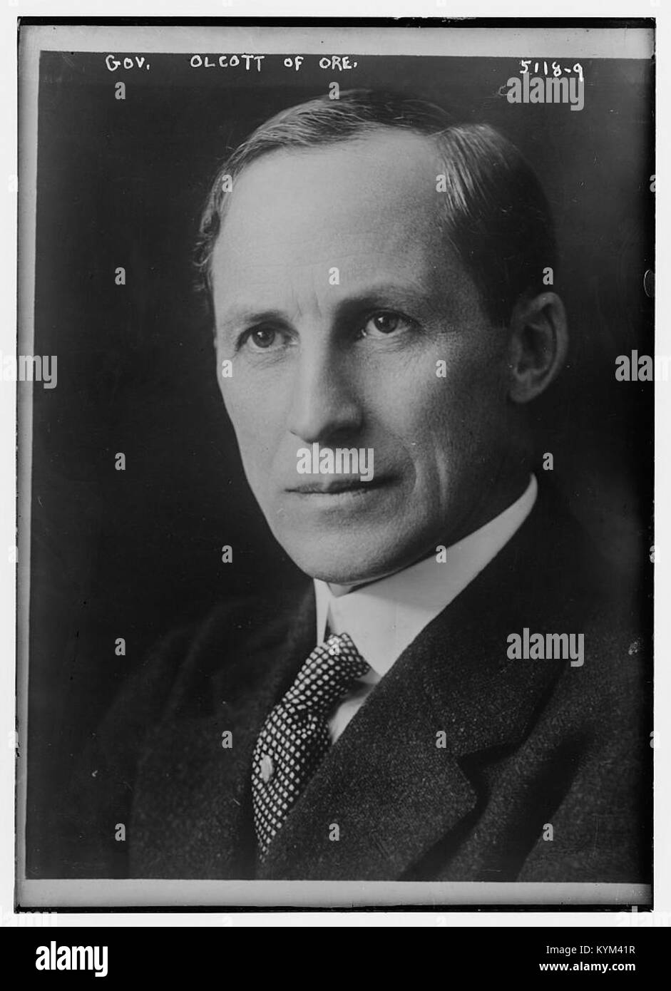 Photograph of Governor Olcott of Oregon, captured in a historical ...