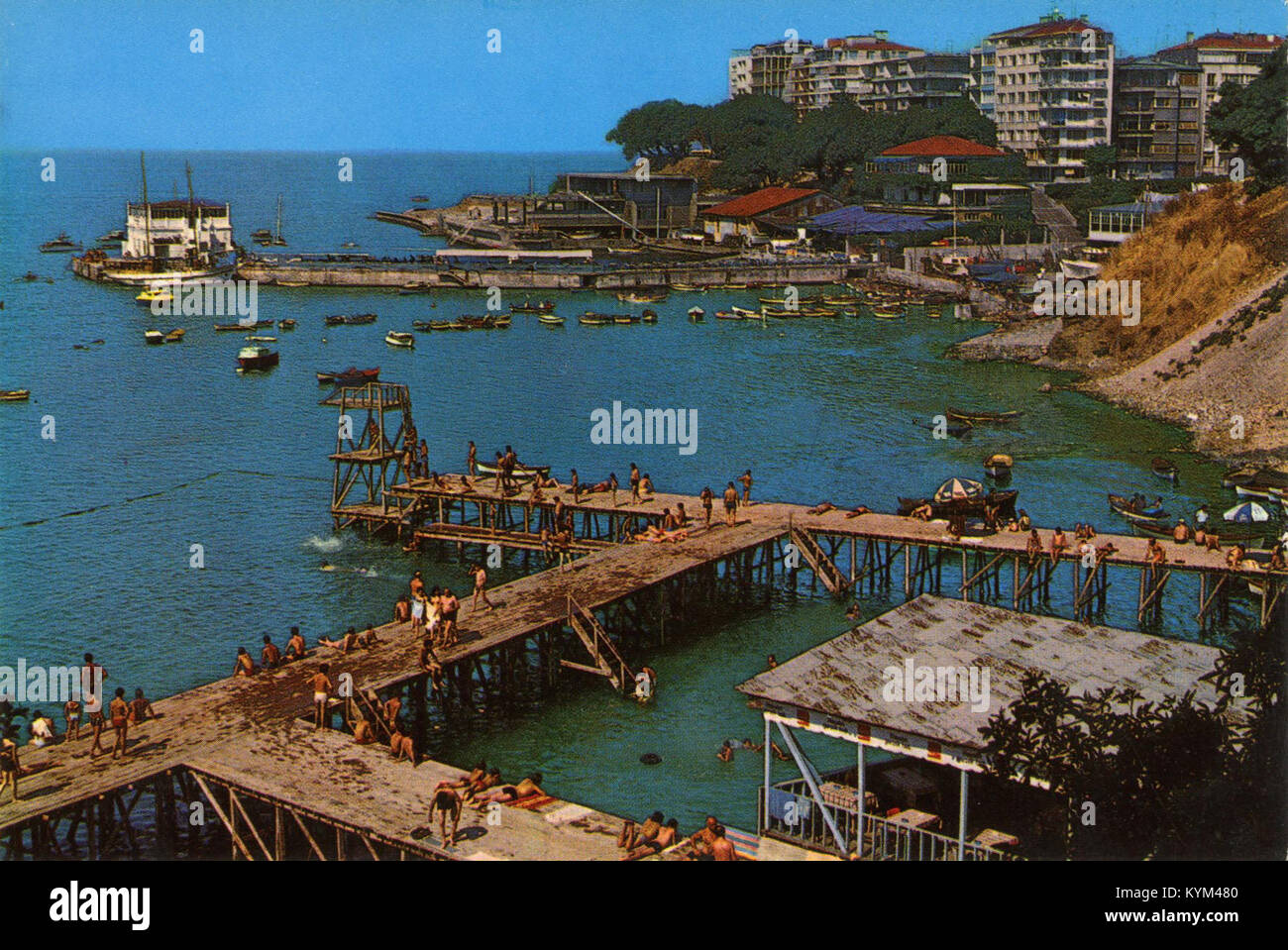 A photograph of Moda, a neighborhood in Istanbul, capturing the urban ...