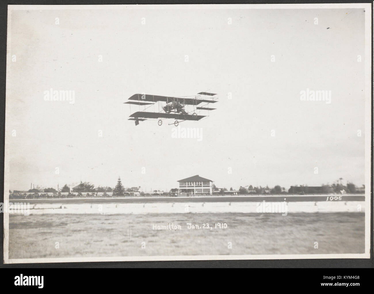 A historical photograph of Charles K. Hamilton, a pioneering aviator ...