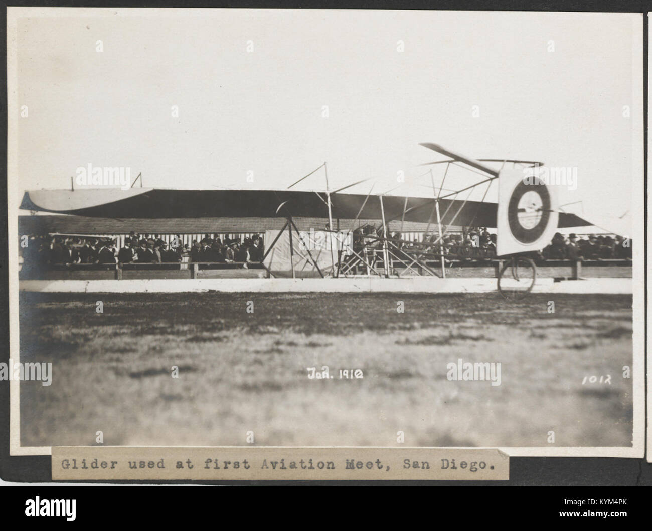 A photograph of a glider used at the first Aviation Meet in San Diego ...