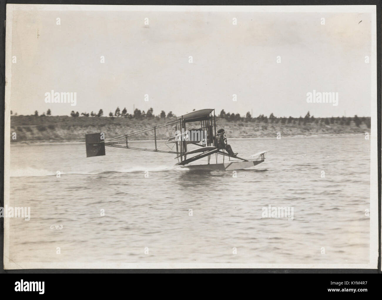 A Curtiss floatplane with dual controls, allowing two pilots to operate ...