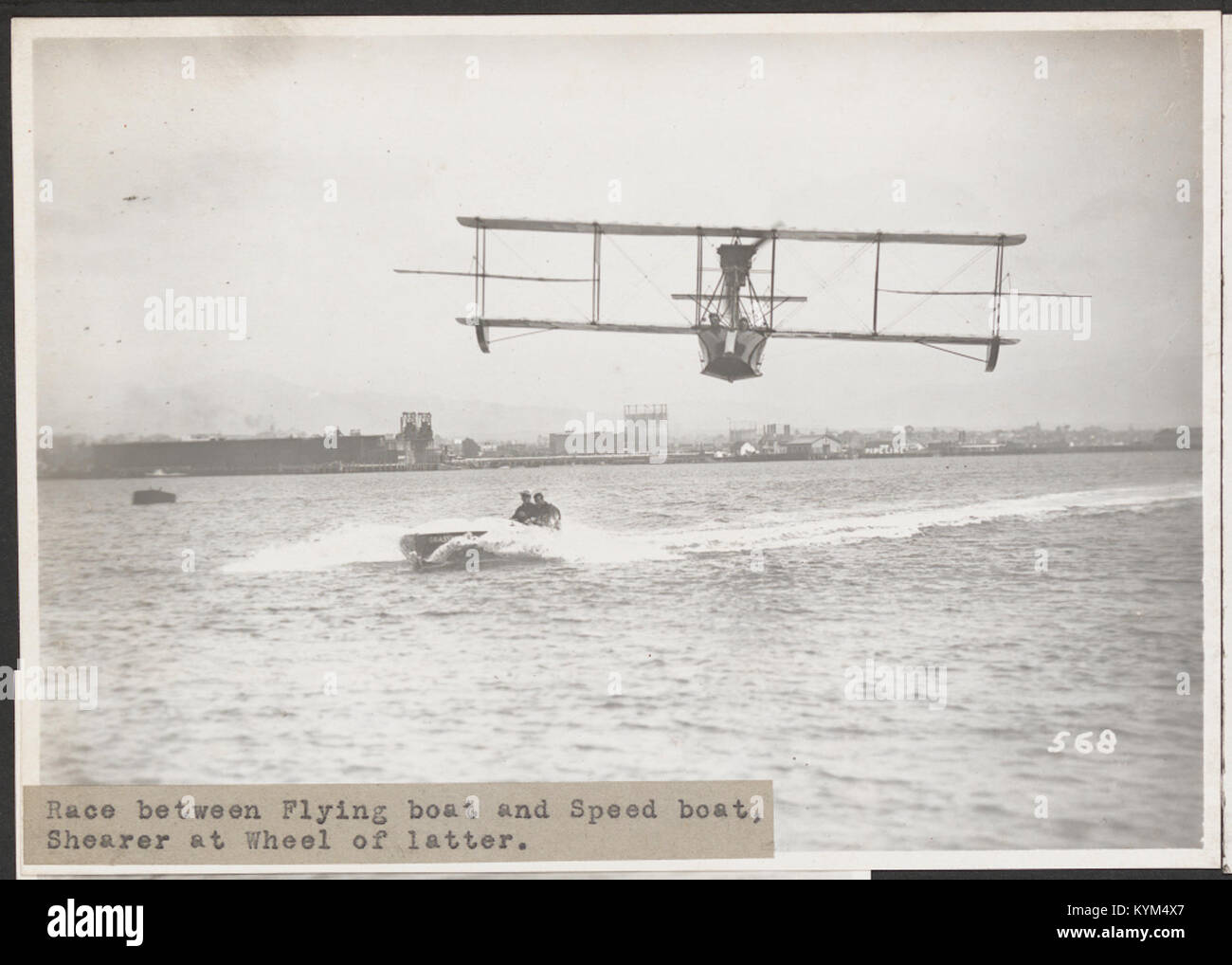 A historic race between a flying boat and a speedboat, with Shearer at ...