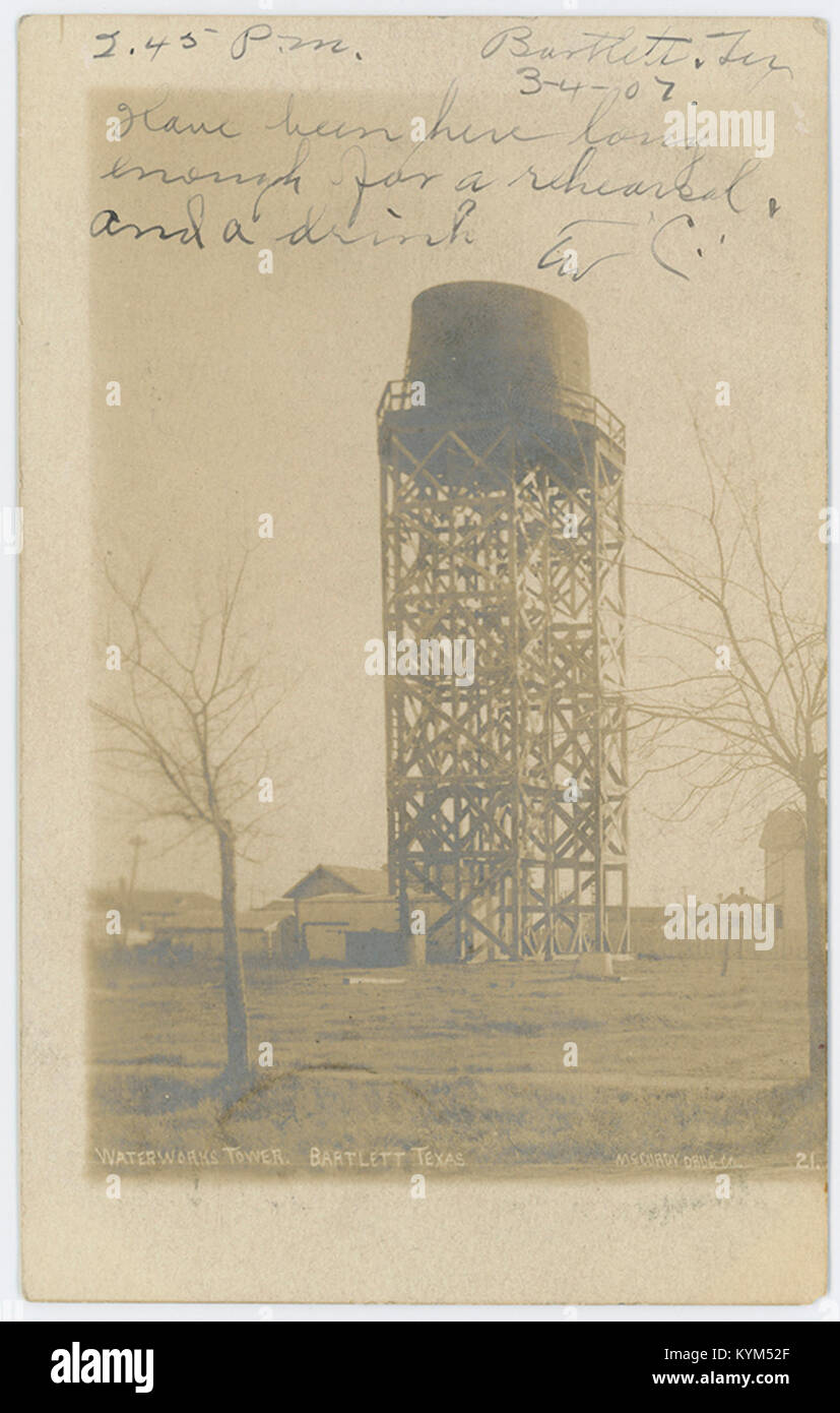 An illustration of a historic waterworks tower designed by Robert ...