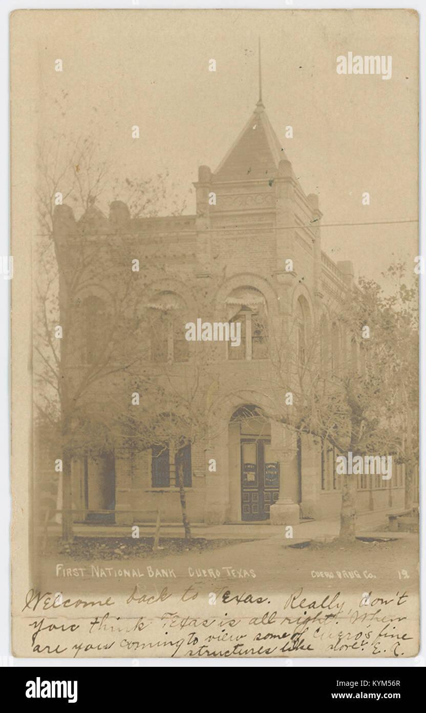 A historical illustration of the First National Bank building ...