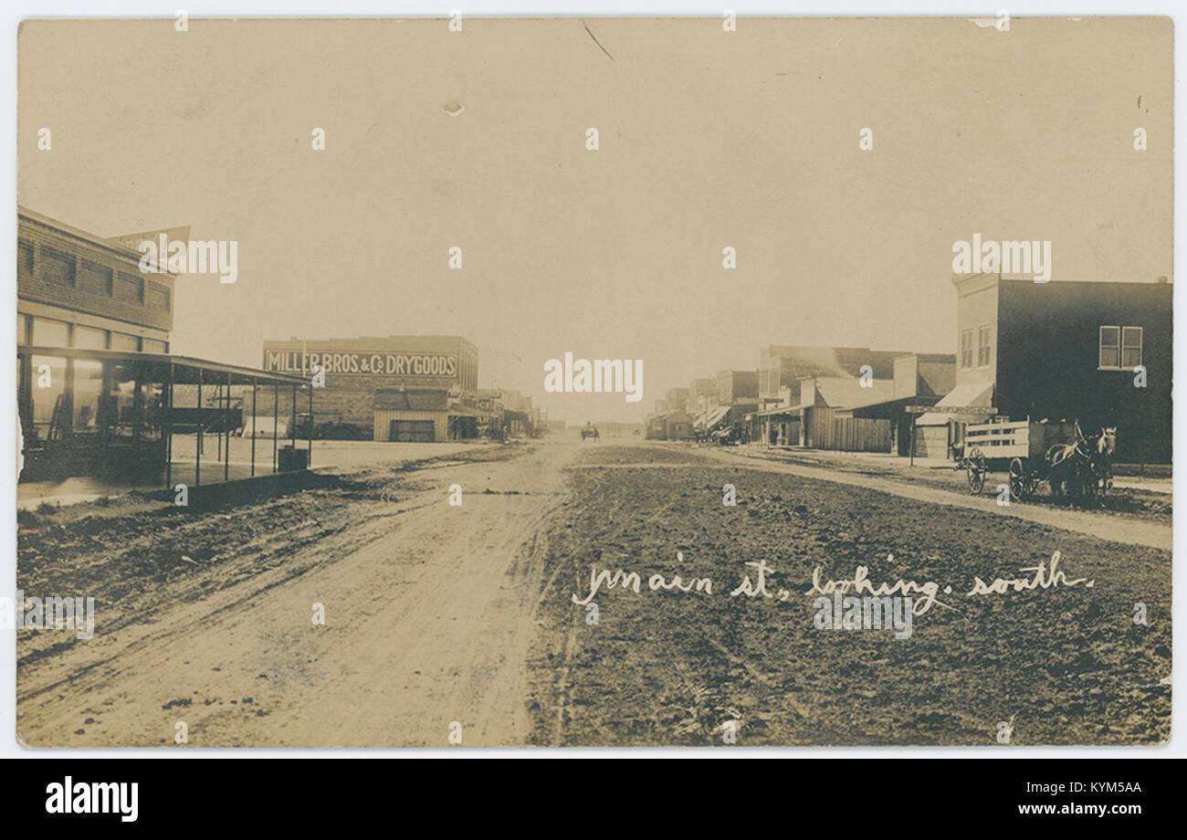 A view of Main Street in Friona, Texas, looking south. This historical ...