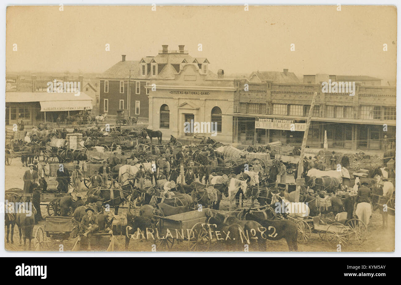 This image depicts a scene in Garland, Texas, capturing an event or ...