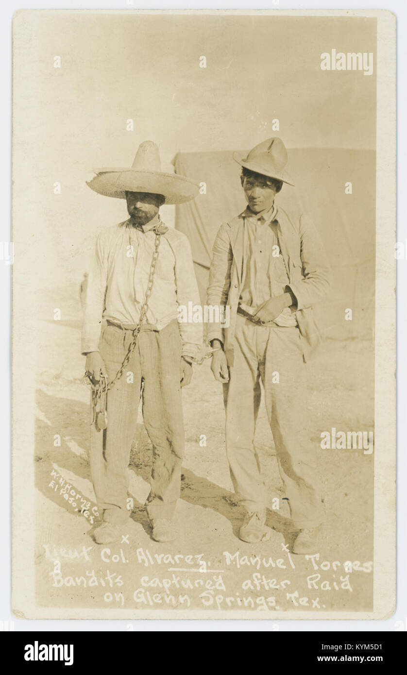 An illustration depicting the capture of Manuel Torres and his bandits ...