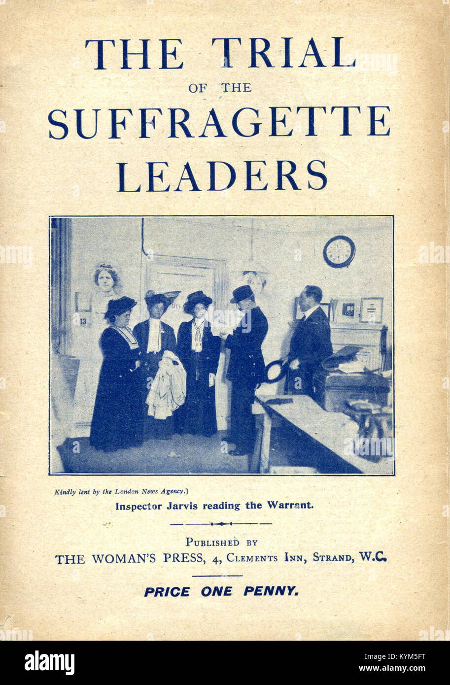 A cover of a suffragette pamphlet, advocating for women's suffrage and ...