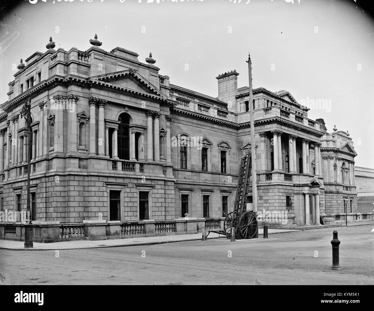This historical image, part of the Lawrence Collection, captures the ...