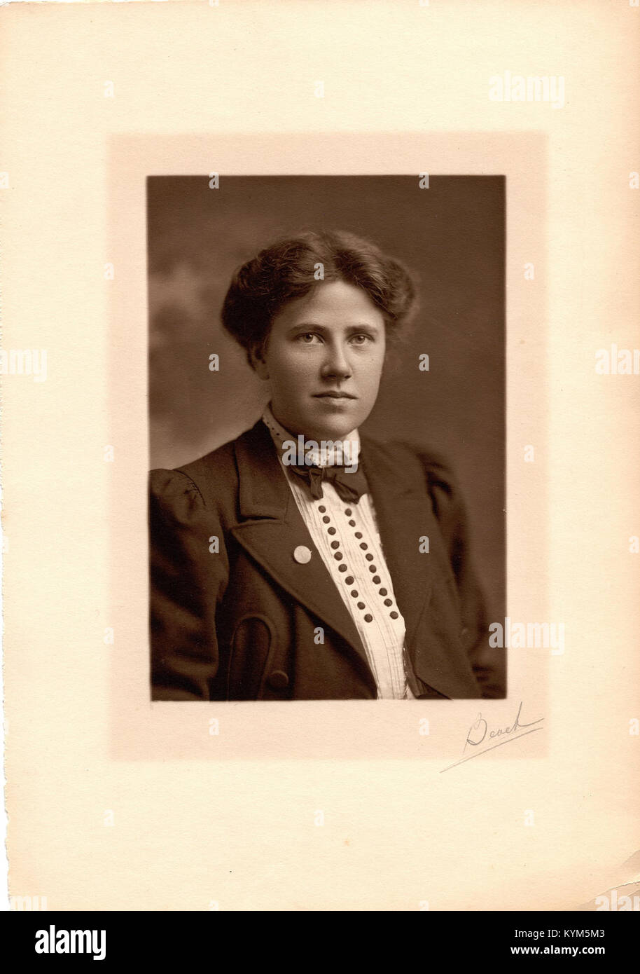 A photograph featuring Ray Strachey, a historical figure known for his ...